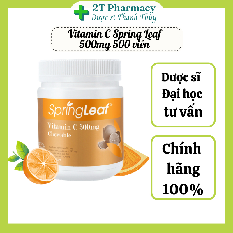 Viên ngậm Vitamin C Springleaf 500mg 500 viên siêu ngon | Shopee Việt Nam