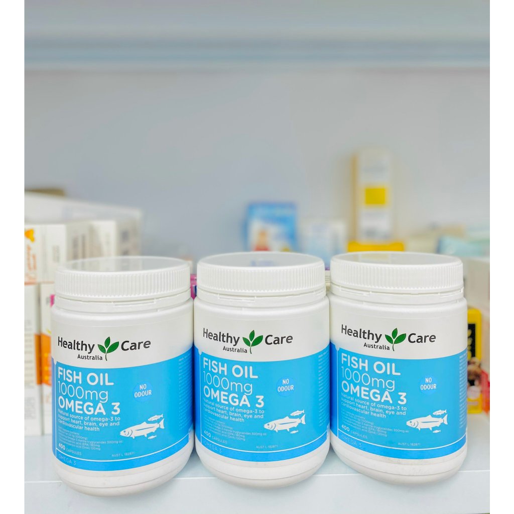 Viên uống dầu cá Omega 3 Healthy Care Fish Oil 400 viên | Shopee Việt Nam