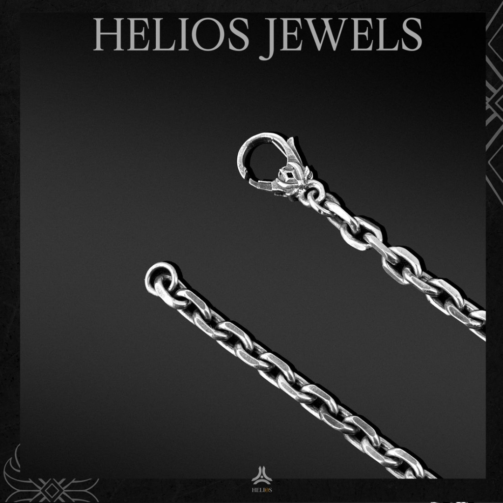 Vòng Tay Bạc S925 Chain Helios Rise x Lotus Helios Silver Original | Shopee Việt Nam