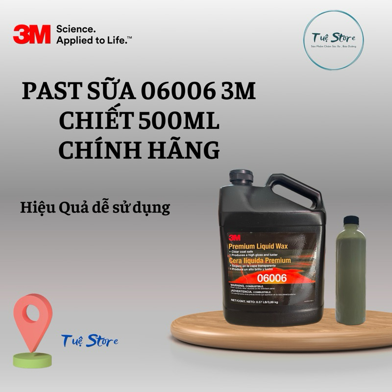Xi đánh bóng sơn xe ô tô 3M 06006 chiết 500ml Từ can Can 06006 3M GAL 3 ...