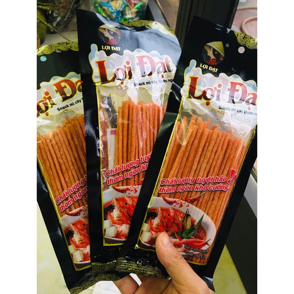 Snack tăm cay Oliwa Lợi Đạt (gói 24g) | Shopee Việt Nam