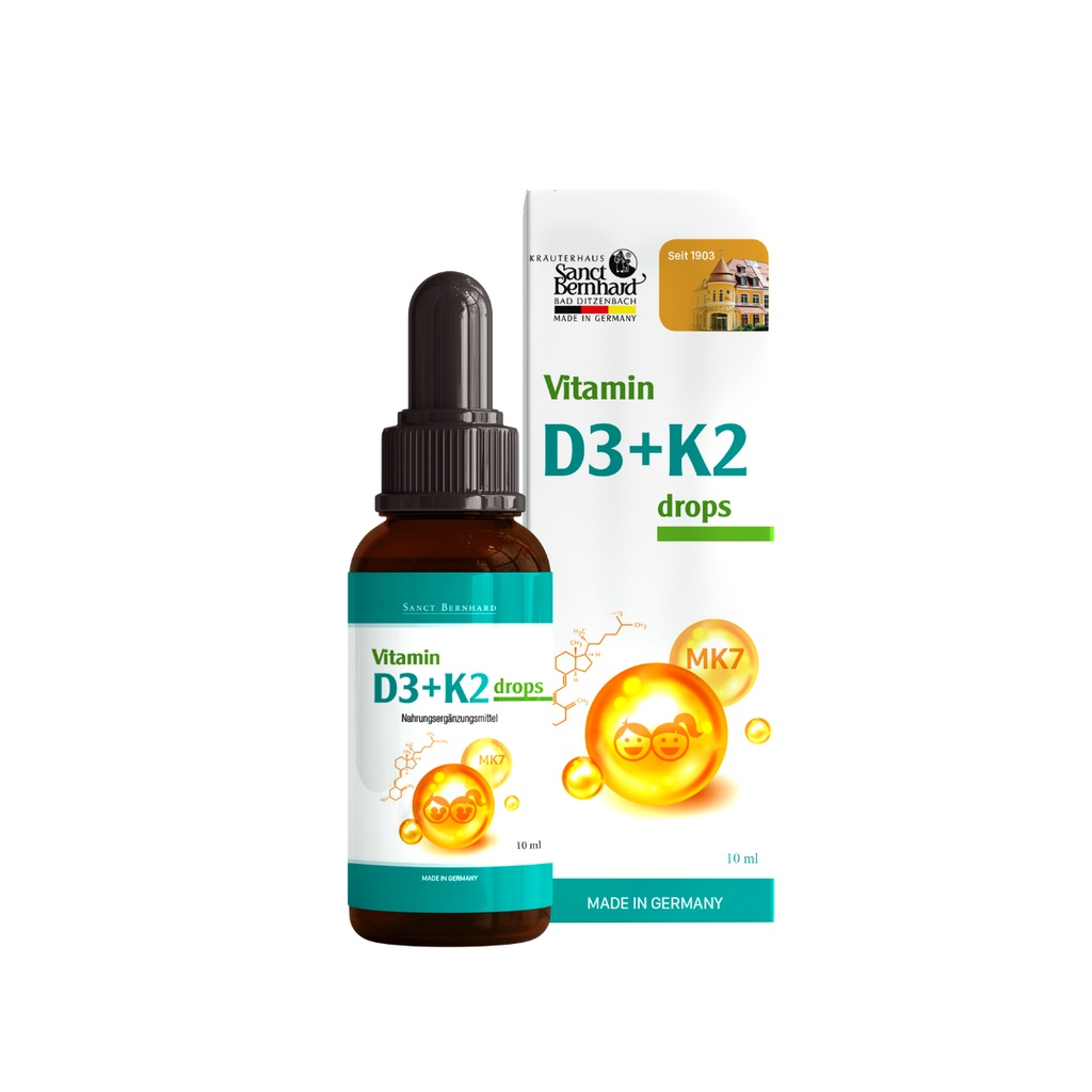 Vitamin D3 K2 MK7 Sanct Bernhard Đức, Vitamin cho bé (10ml) | Shopee Việt Nam