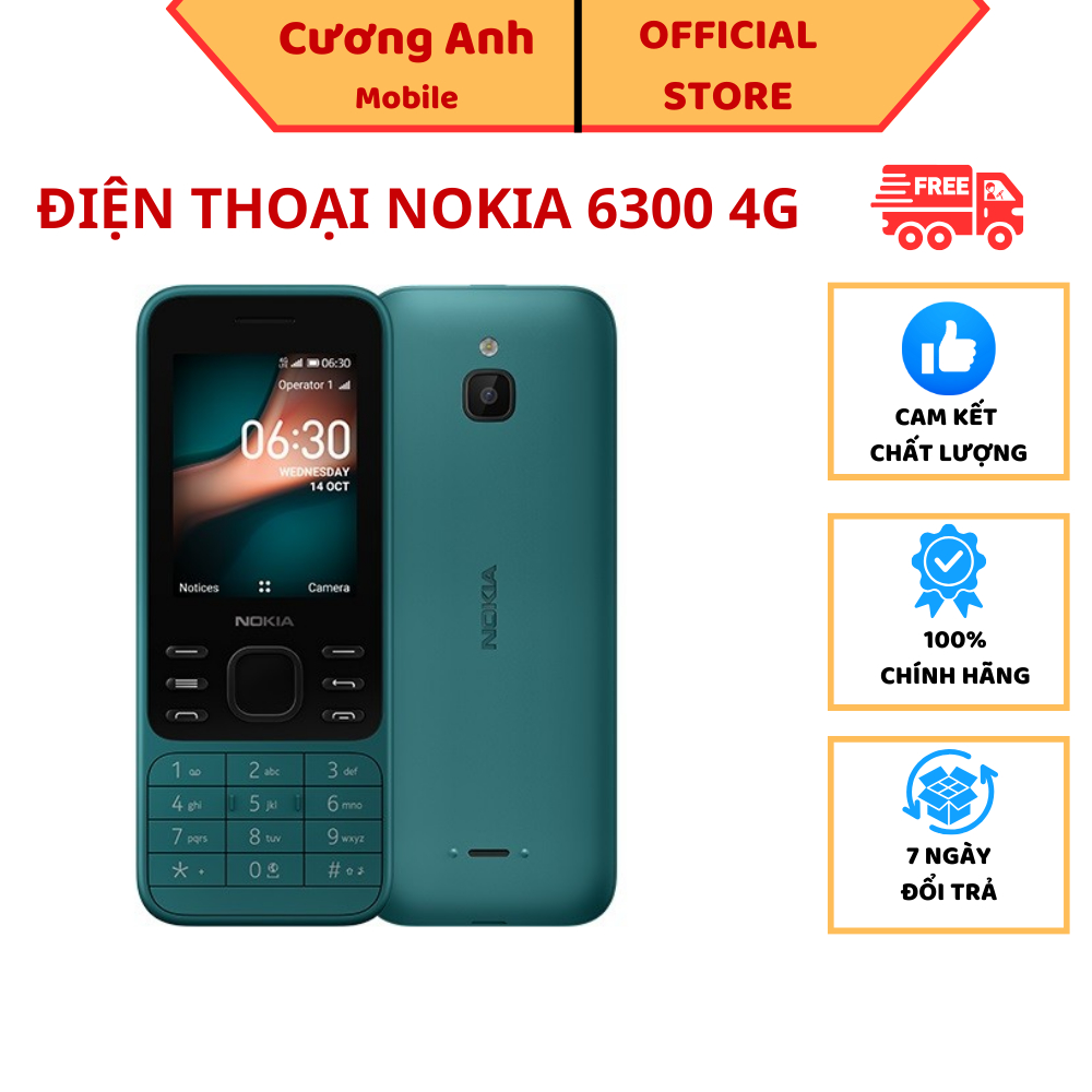 Điện thoại Nokia chính hãng 6300 4G Loa to sóng khỏe Full box | Shopee ...