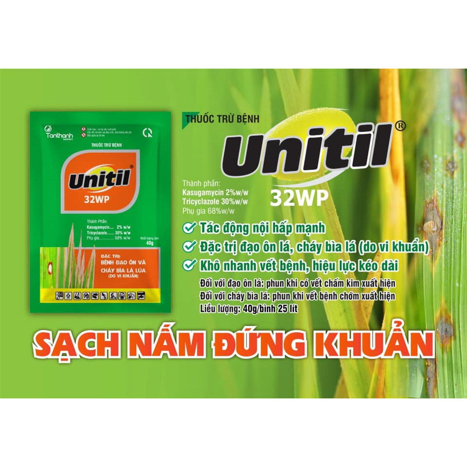 THUỐC TRỊ BỆNH ( PHÒNG NGỪA TRƯỚC BỆNH) UNITIL 32WP - SẠCH NẤM ĐỨNG ...