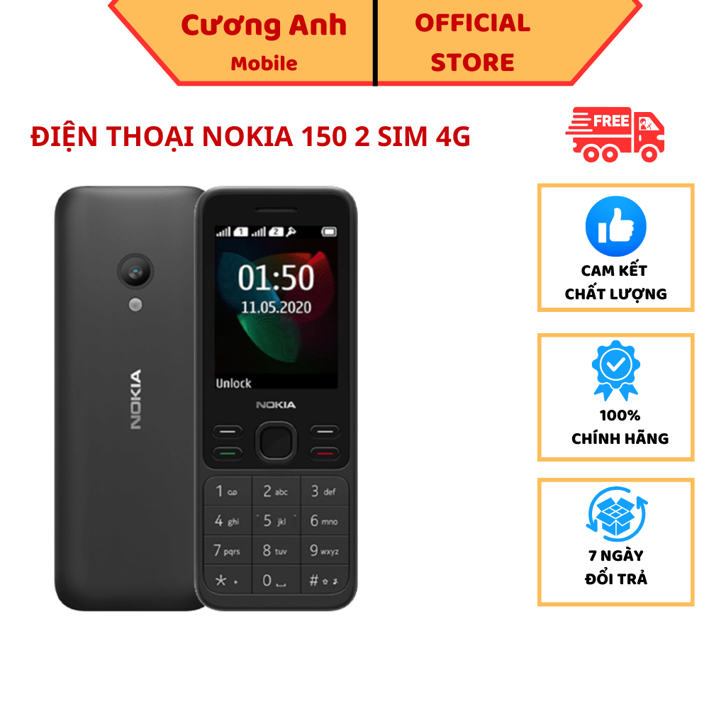 { BH 12 THÁNG } Điện Thoại Nghe Gọi Nokia 150 đời 2020 ( 2 Sim ) New ...