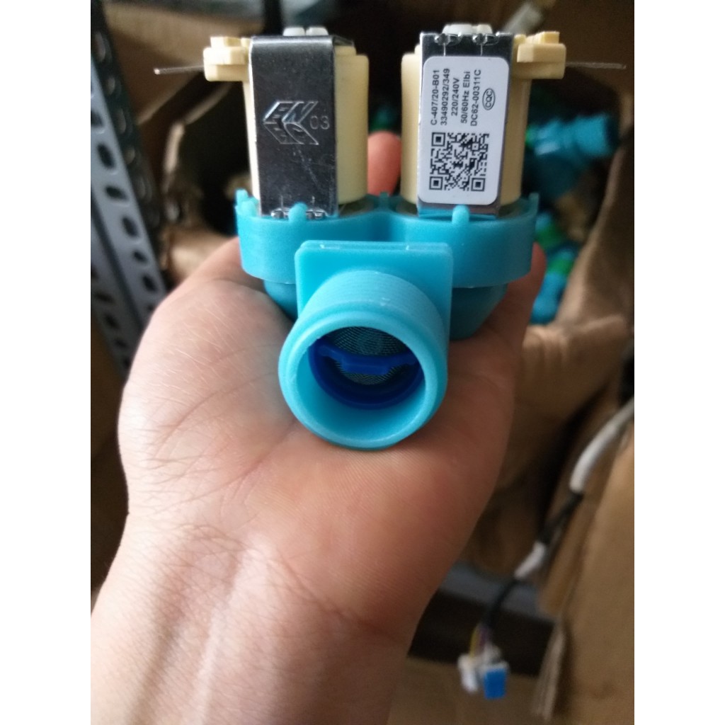 Van cấp đôi Samsung - Van điện từ cấp nước máy giặt đôi MG SS - cổng ...