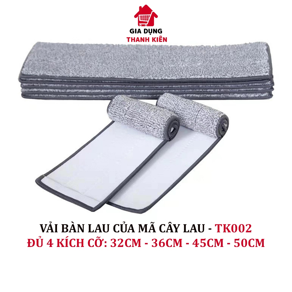 Combo 2 miếng lau thay thế của mã cây lau nhà tự vắt - TK002 (ĐỦ 4 KÍCH CỠ) | Shopee Việt Nam