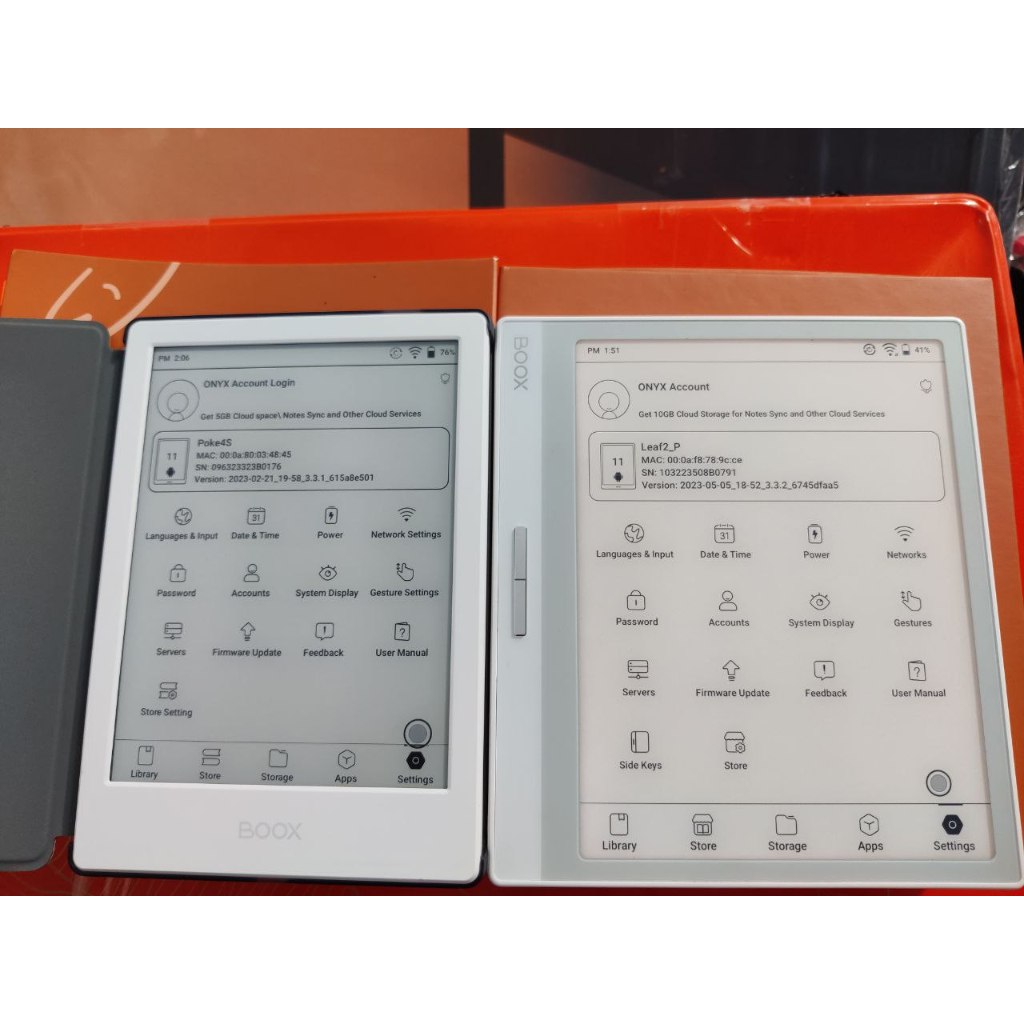 Máy đọc sách Onyx Boox Leaf 2 Boox Poke 4S | Shopee Việt Nam