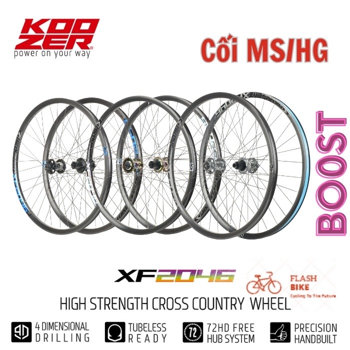 Vành Xe Đạp MTB KOOZER XF2046 2023 Tubeless 27.5/29 inch Hợp Kim Nhôm ...
