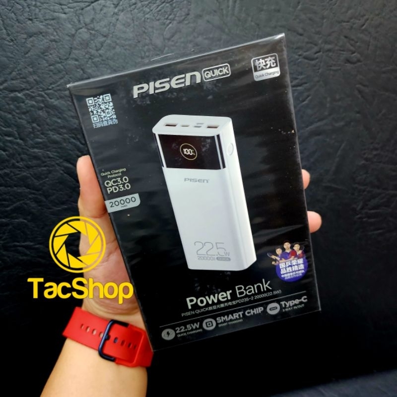 Pin sạc dự phòng Pisen Quick LS-DY222 20000mAh(LED) hỗ trợ sạc nhanh 22.5W Chính Hãng | Shopee ...