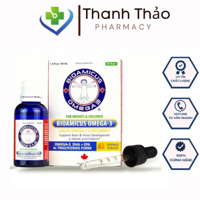 Bioamicus Omega 3 Bổ Sung DHA Giúp Bé Thông Minh Hương Cam Thơm Tự ...