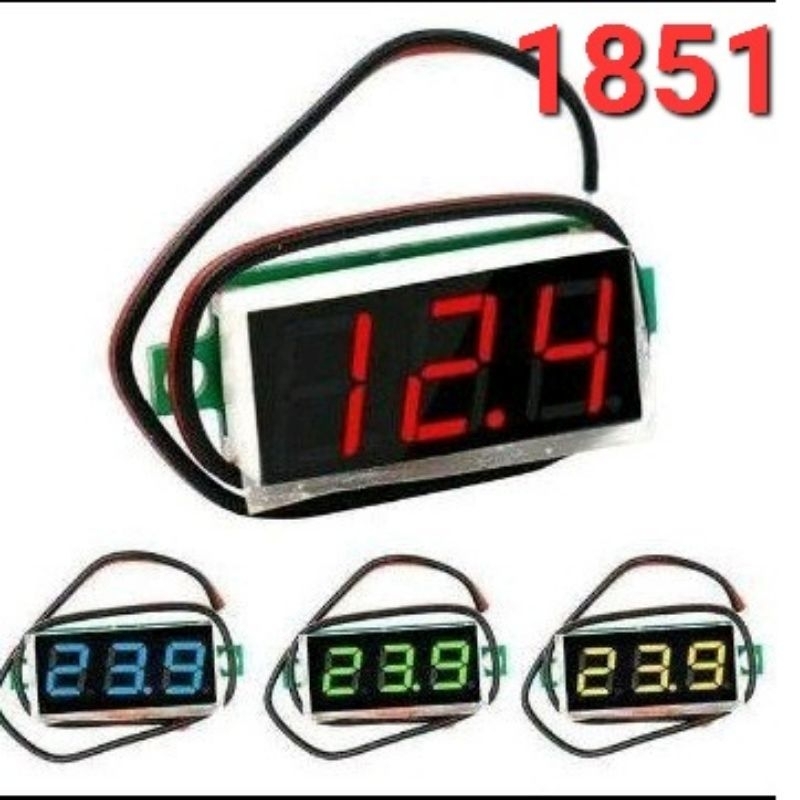 Đồng hồ Vôn kế màn hình LED kỹ thuật số mini DC (1851) | Shopee Việt Nam