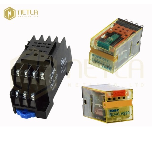IDEC - Relay Rơ le trung gian 14 chân 24V/220V IDEC RU4S (RU4S-D24/ RU4S-A220/ SN4S-05D) hàng ...