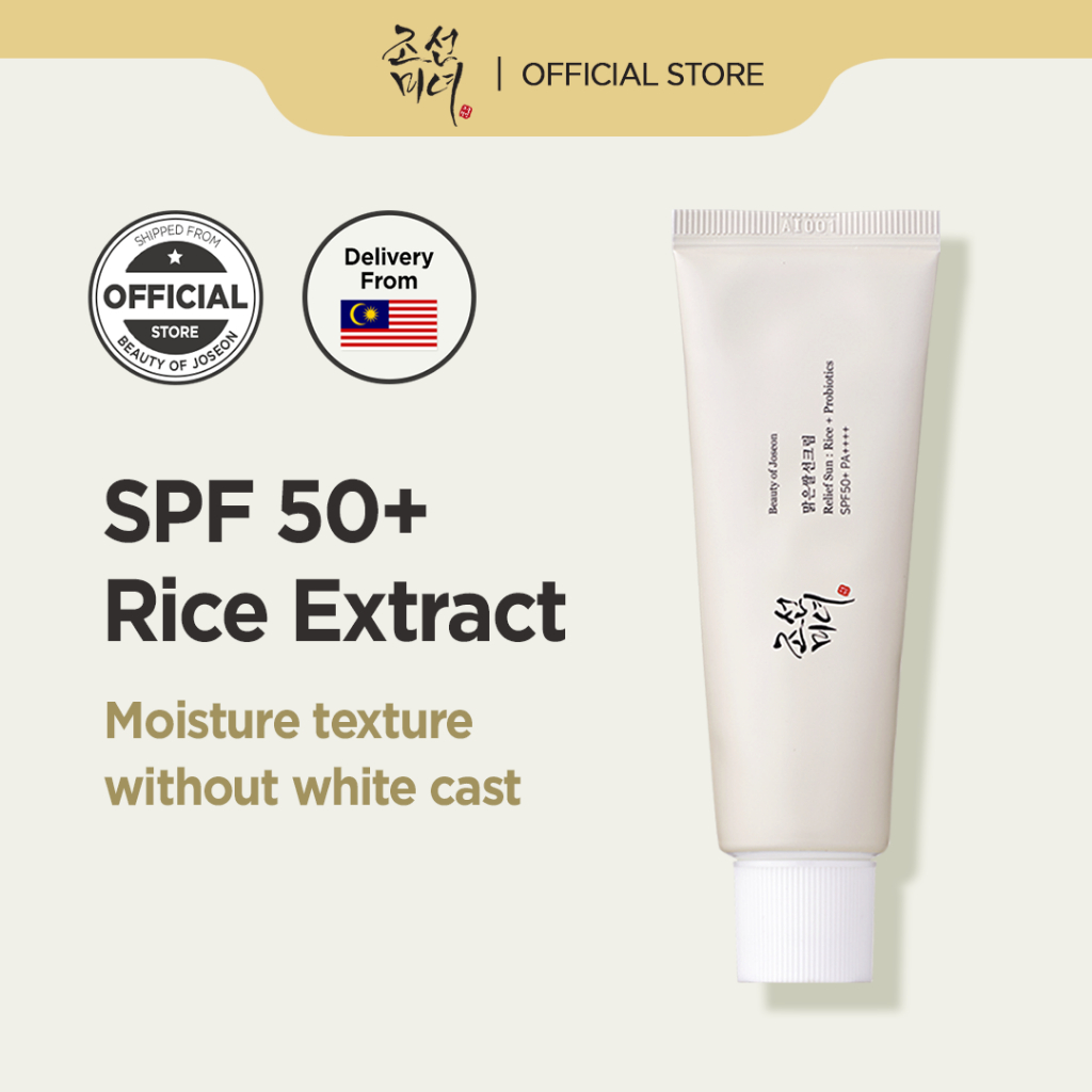 Kem chống nắng hoá học BEAUTY OF JOSEON Relief Sun Rice+ Probiotics ...