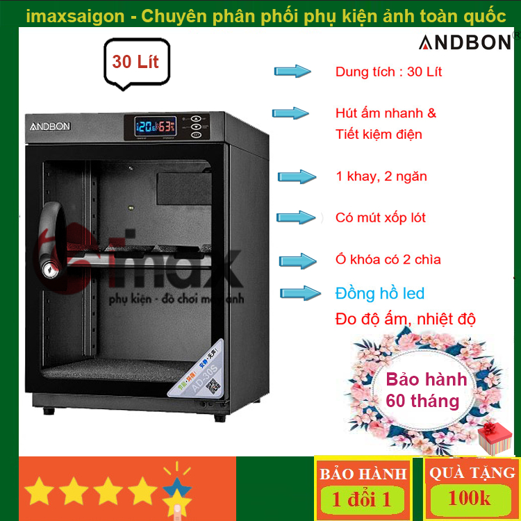 TỦ CHỐNG ẨM ANDBON AD-30S, 30 LÍT + QUÀ TẶNG | Shopee Việt Nam