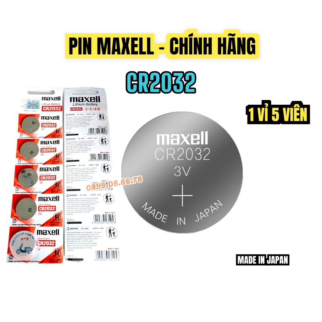 Pin CMOS Maxell CR2032 - 2032 Lithium 3v - Hàng Chính Hãng - Made In ...