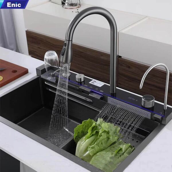 Bồn rửa chén thông minh Enic DK4 (màu inox) | Shopee Việt Nam