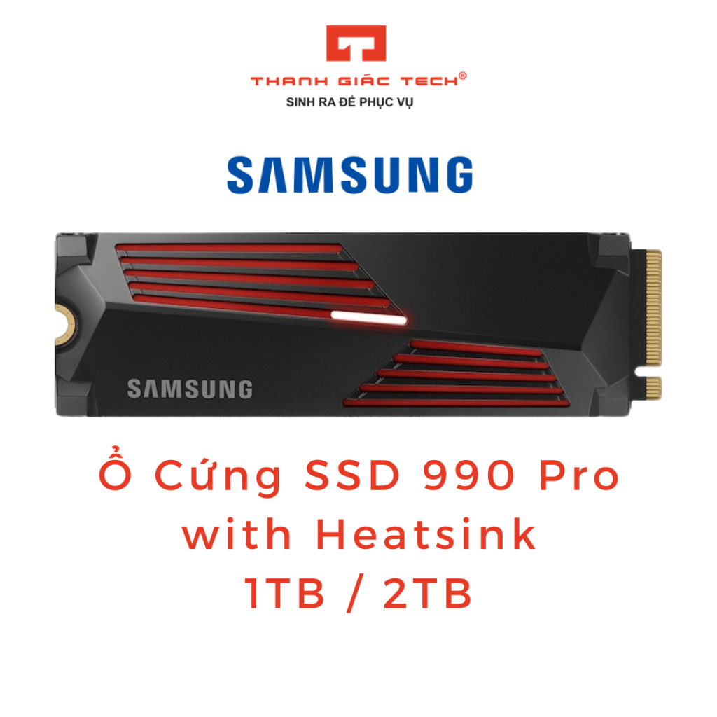 Ổ Cứng Ssd Samsung 990 Pro With Heatsink 1tb 2tb 4tb Pcie®4 0 Nvme