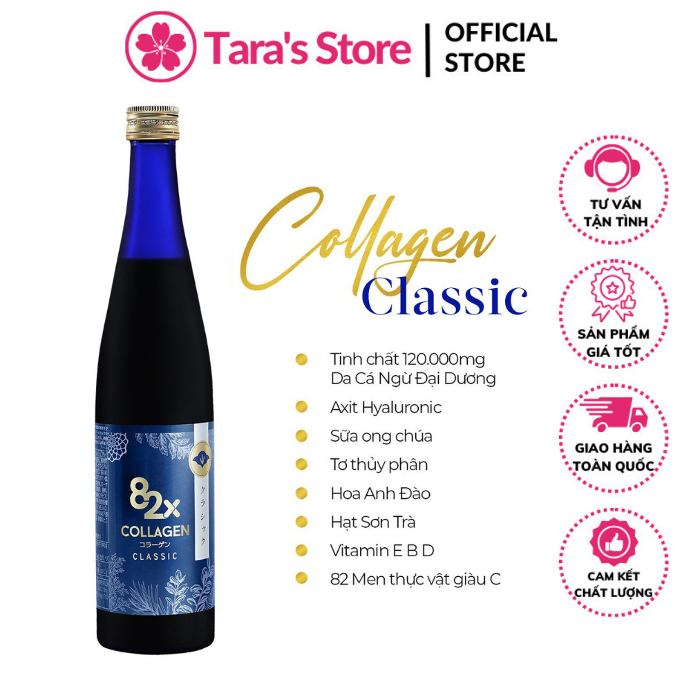82X Collagen Classic Chứa 120.000mg Collagen Peptide, Nước Uống Đẹp Da, Thon Dáng Đến Từ Nhật ...