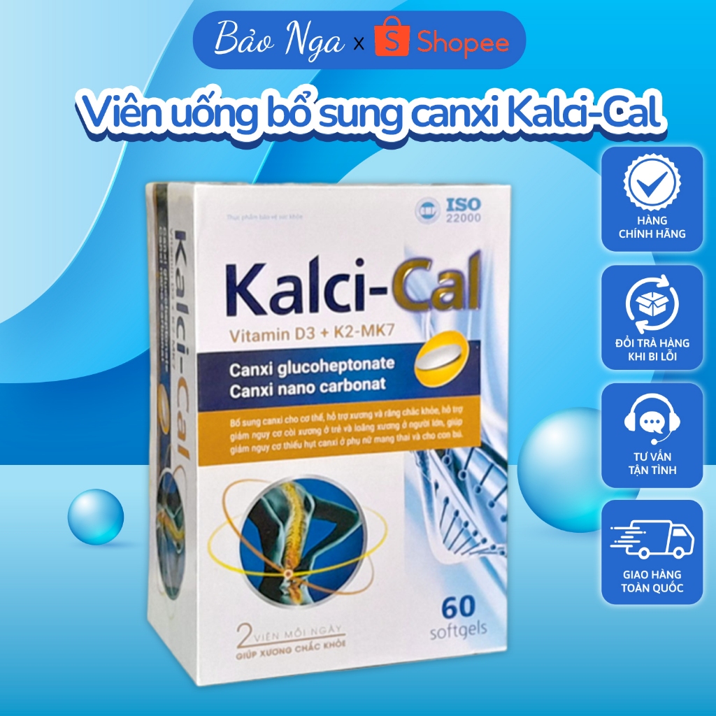Viên uống bổ sung canxi Kalci-Cal hỗ trợ phát triển chiều cao, xương ...