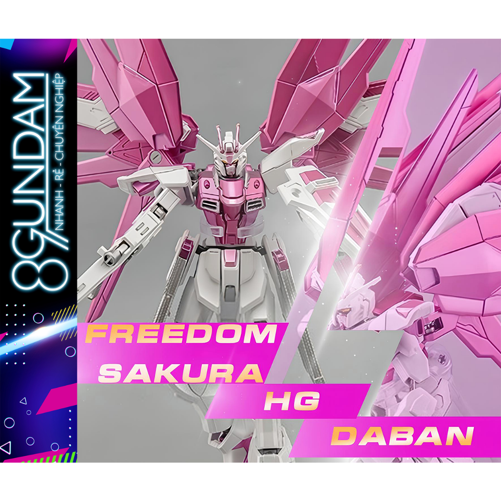 Mô Hình Lắp Ráp HG 192A Freedom Fighter ver. Sakura (tặng kèm base ...