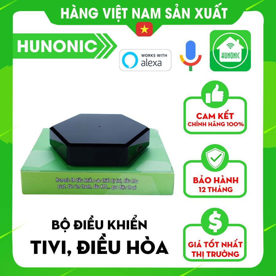 Bộ điều khiển Tivi, Điều Hoà qua điện thoại, Hunonic IR Smart tích hợp ...