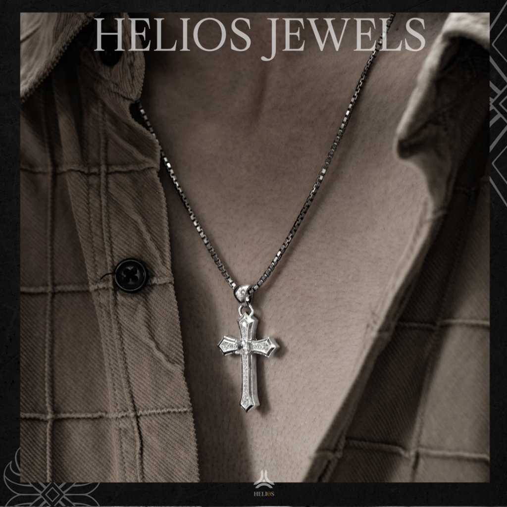 Mặt Dây Chuyền Bạc S925 Bling Rome Cross Helios Silver Original ...