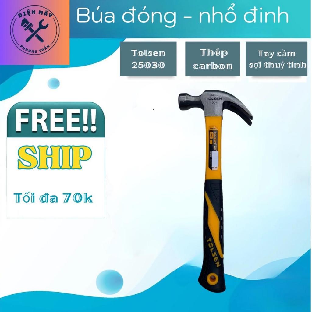 Búa đóng - nhổ đinh TOLSEN 25030, búa sừng dê cán nhựa | Shopee Việt Nam
