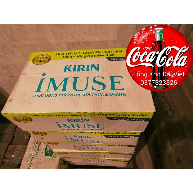 [Giao hoả tốc Hà Nội ]THÙNG 24 CHAI NƯớC UỐNG LỢI KHUẨN IMUSE KIRIN MEN TIÊU HOÁ NHẬT BẢN 280ML ...
