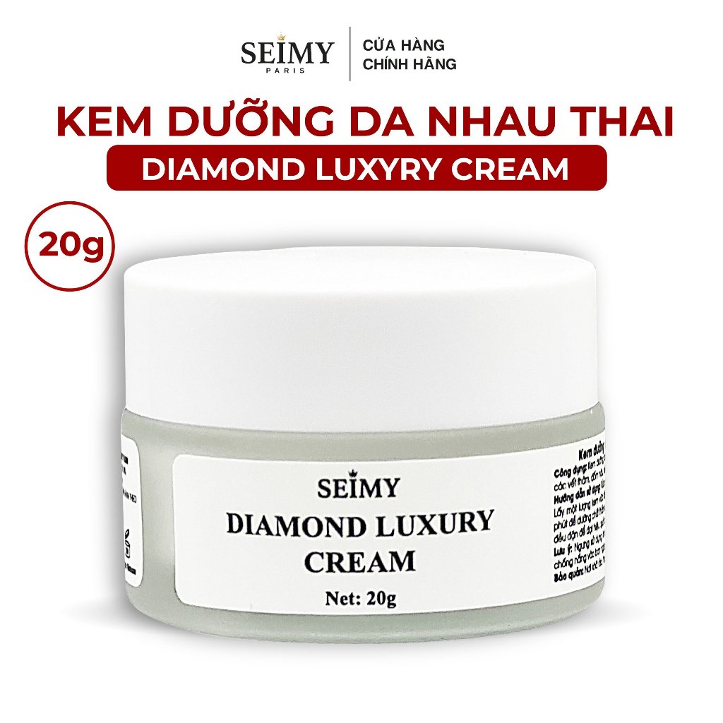 Kem Dưỡng Da Nhau Thai Seimy - Diamond Luxury Cream 20g | Shopee Việt Nam