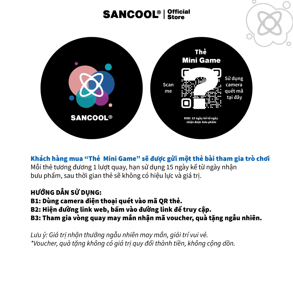 Thẻ Mini Game Local Brand Sancool, Vé Tham Gia Quay Thưởng | Shopee ...