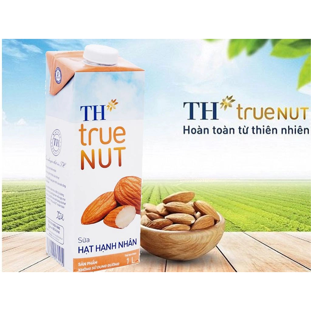 Sữa TH True Nut Hạnh Nhân/ Mắc ca/ Óc chó hộp 1 lít | Shopee Việt Nam