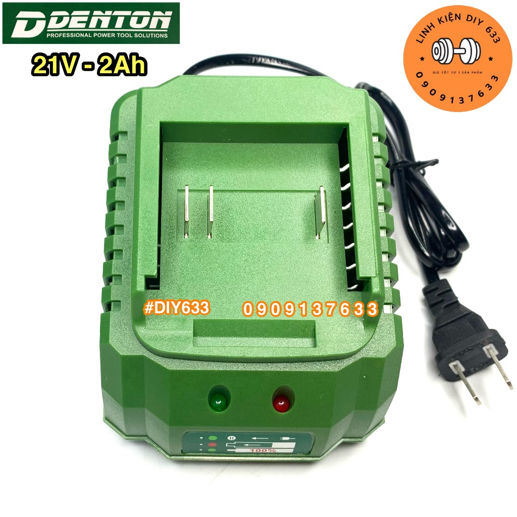 [Denton] Sạc đế DENTON 21V-2Ah chân phổ thông (DIY633) | Shopee Việt Nam