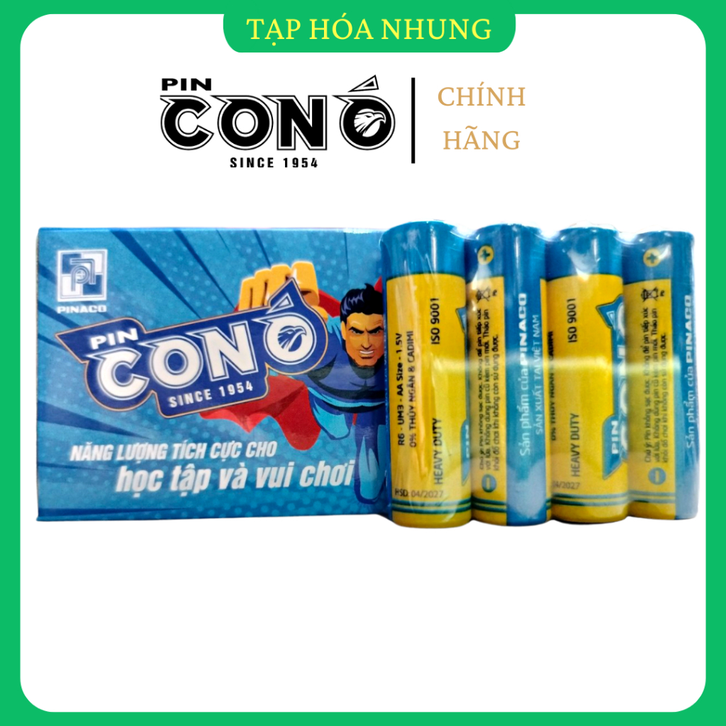 [Mẫu mới] Pin Tiểu Con Ó Vàng 2A Hộp 40 viên Chính Hãng 1,5V , pin Tiểu ...