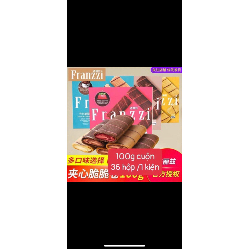 Bánh Franzzi cuộn kem 22k/ 1 hộp 100gr | Shopee Việt Nam
