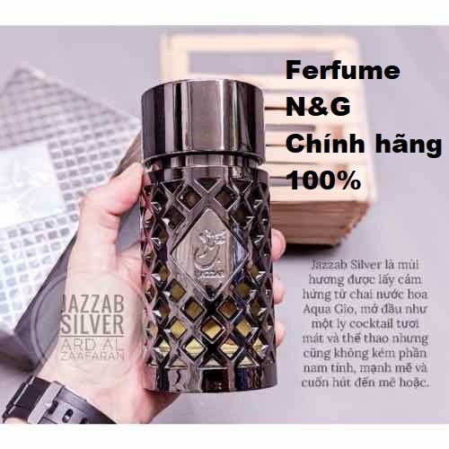 Nước hoa Dubai Jazzab Silver Ard Al Zaafaran 10 -100ml | Shopee Việt Nam