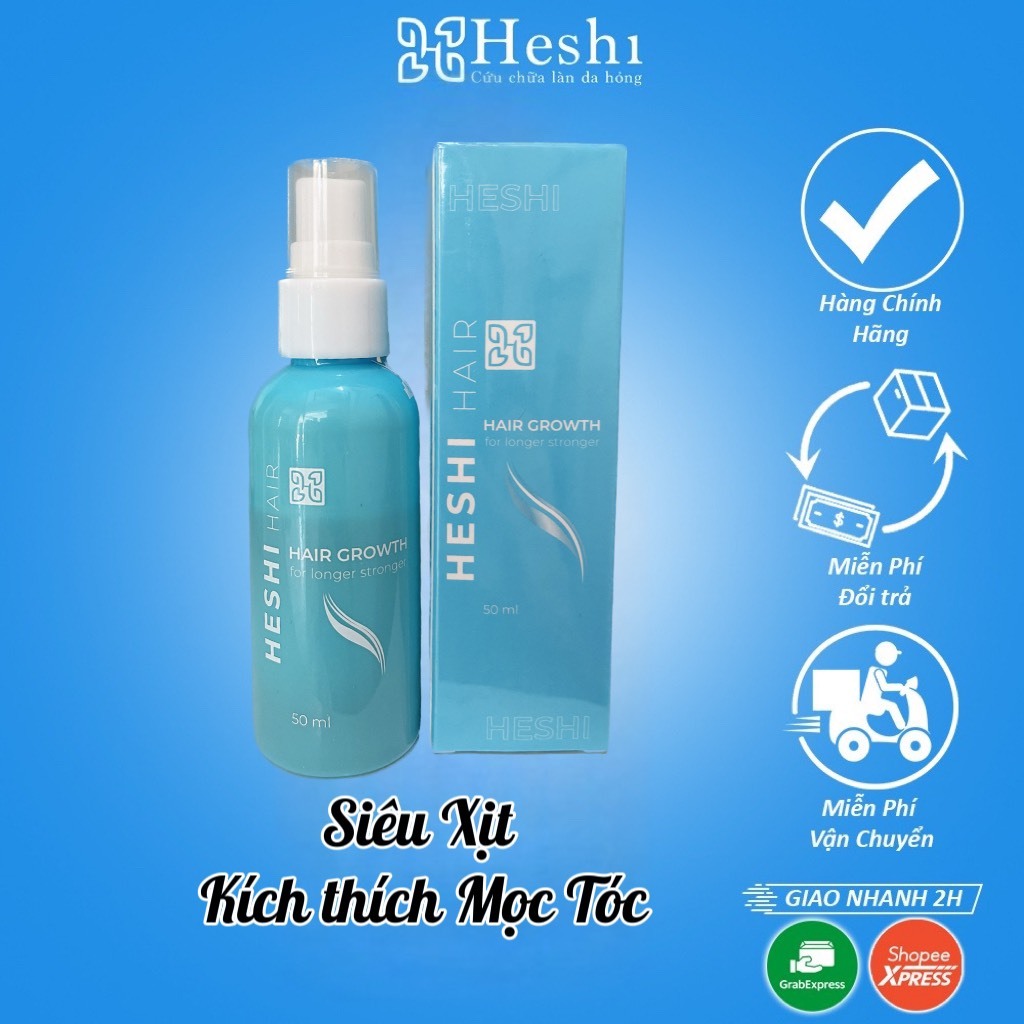 [HESHI] XỊT DƯỠNG TÓC-XỊT MỌC TÓC HESHI HAIR GROWTH | Shopee Việt Nam