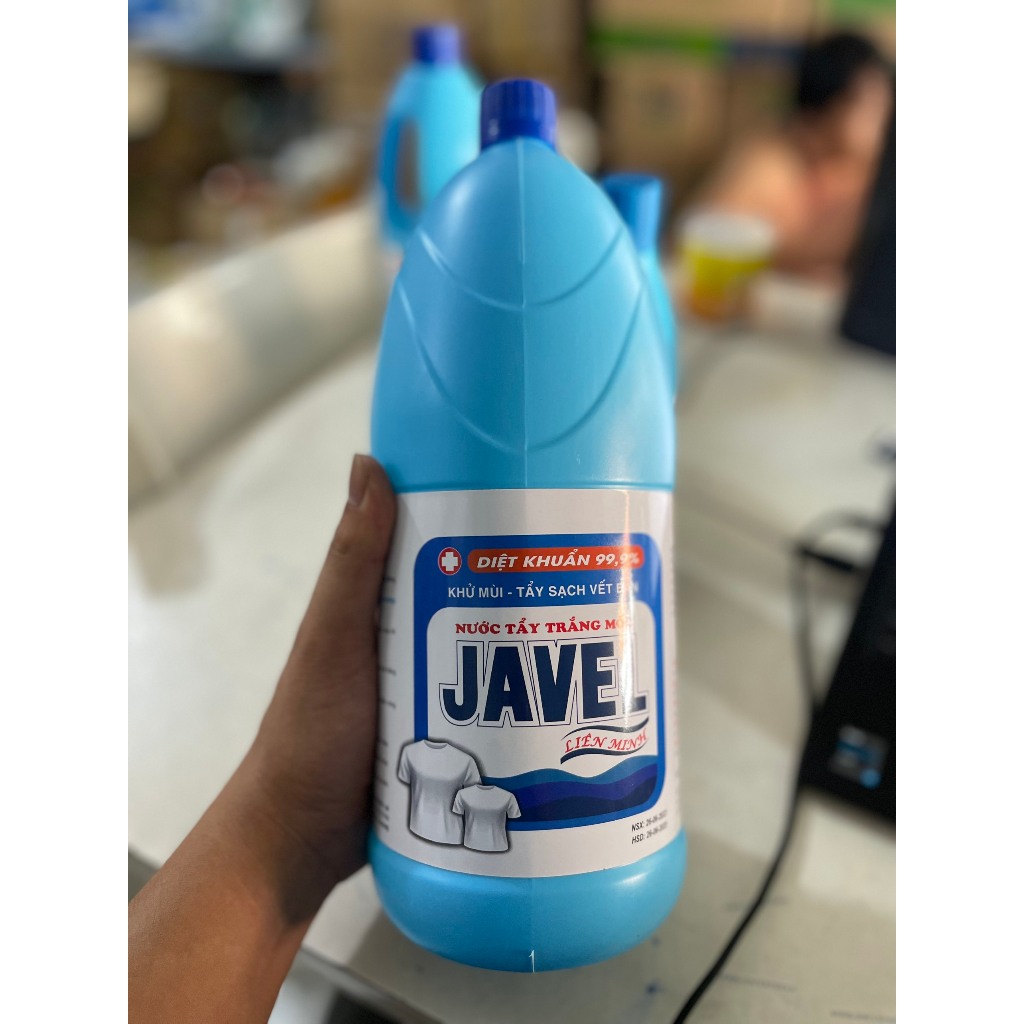 Nước tẩy trắng mốc quần áo Javel 600ml/ 1 Lít | Shopee Việt Nam