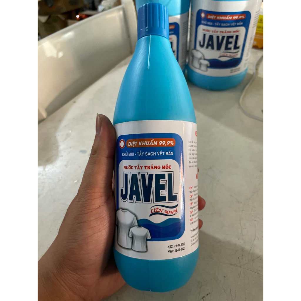 Nước tẩy trắng mốc quần áo Javel 600ml/ 1 Lít | Shopee Việt Nam