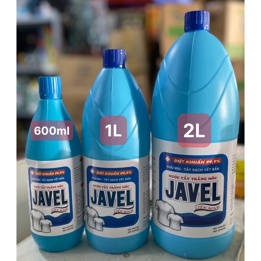 Nước tẩy trắng mốc quần áo Javel 600ml/ 1 Lít | Shopee Việt Nam