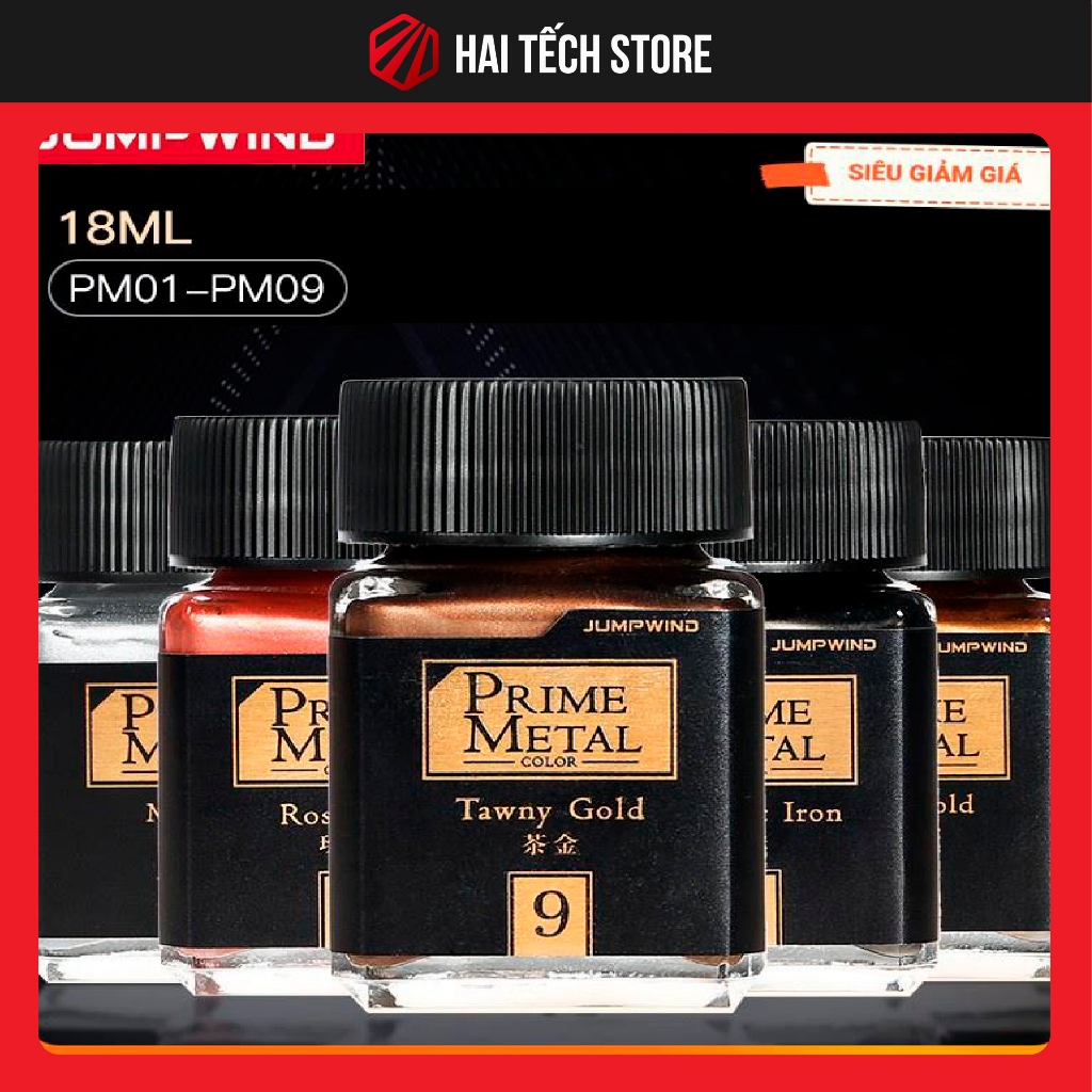 Sơn mô hình màu kim loại cao cấp PM01-PM09 Prime Metal Color Jumpwind ...