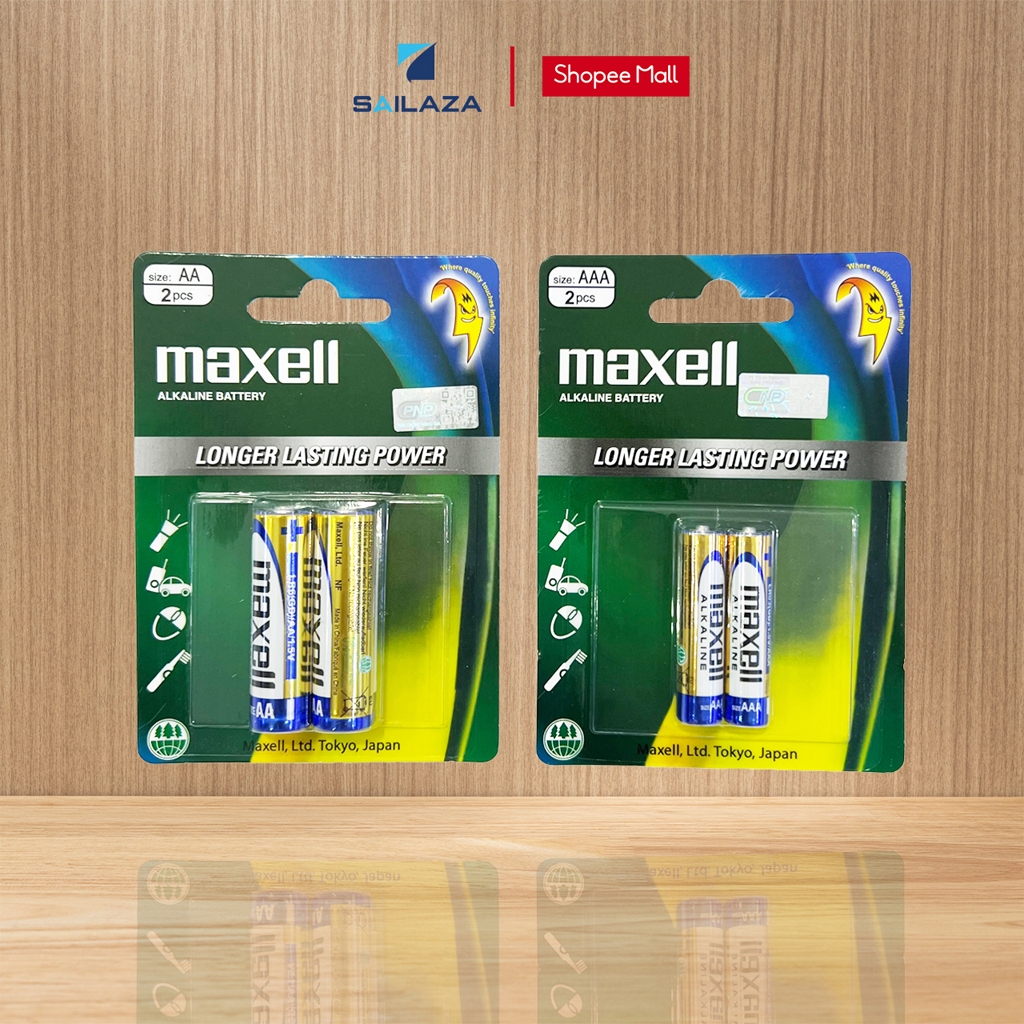 Pin AA, AAA, 2a, 3a Maxell Alkaline xanh chính hãng 1.5V Vỉ 2 viên ...