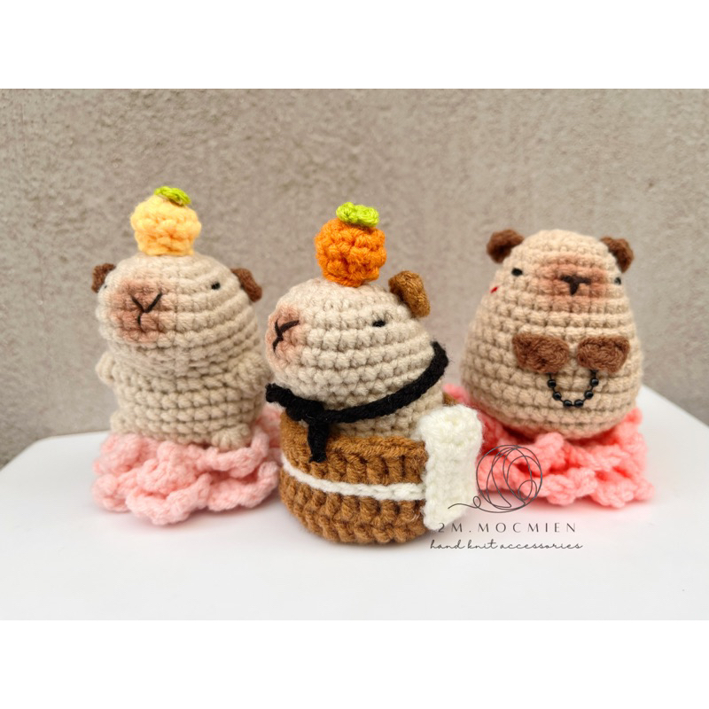 móc khóa len CAPYBARA (chuột lang nước) - HandMade | Shopee Việt Nam