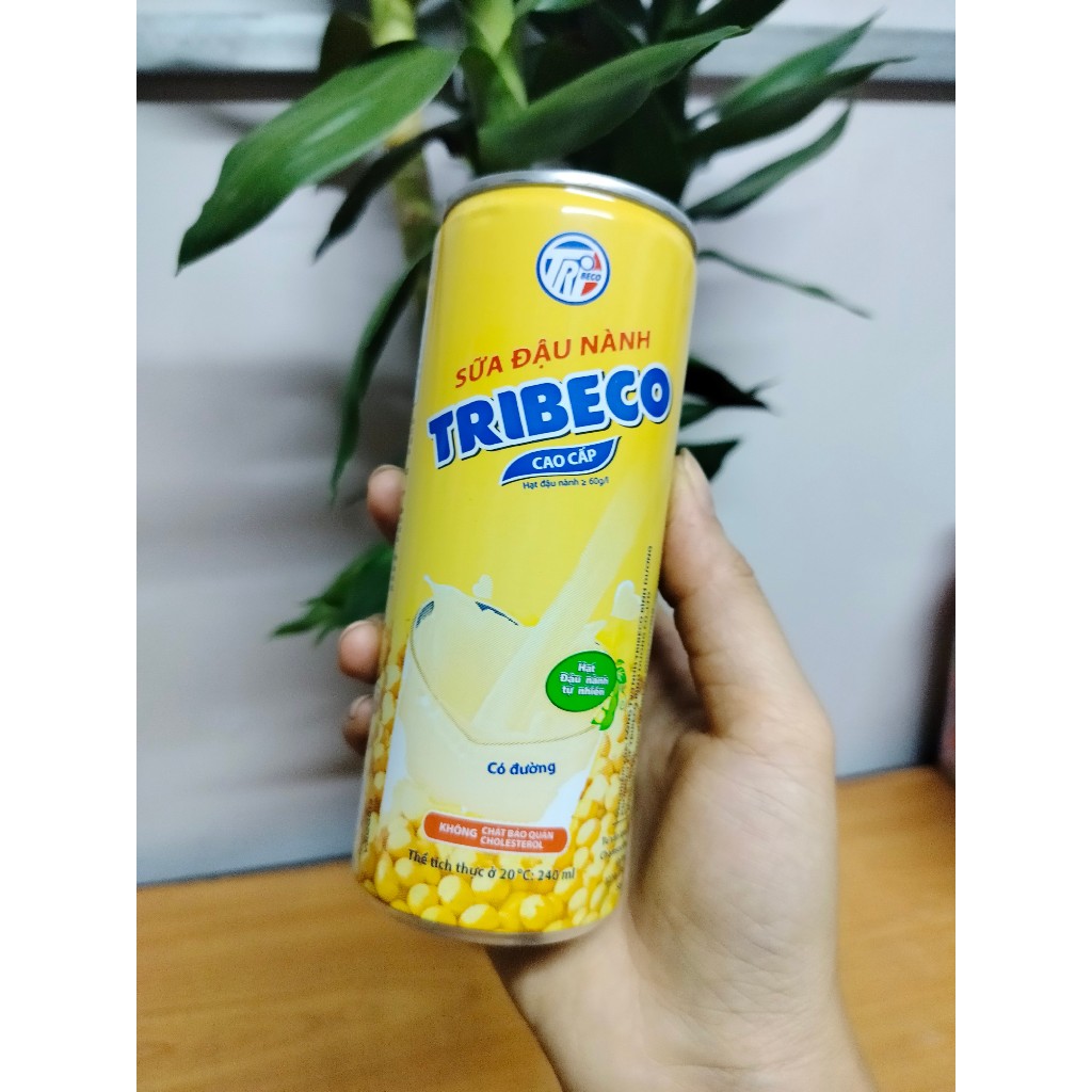 Lốc 6 lon sữa đậu nành Tribeco 240ml | Shopee Việt Nam