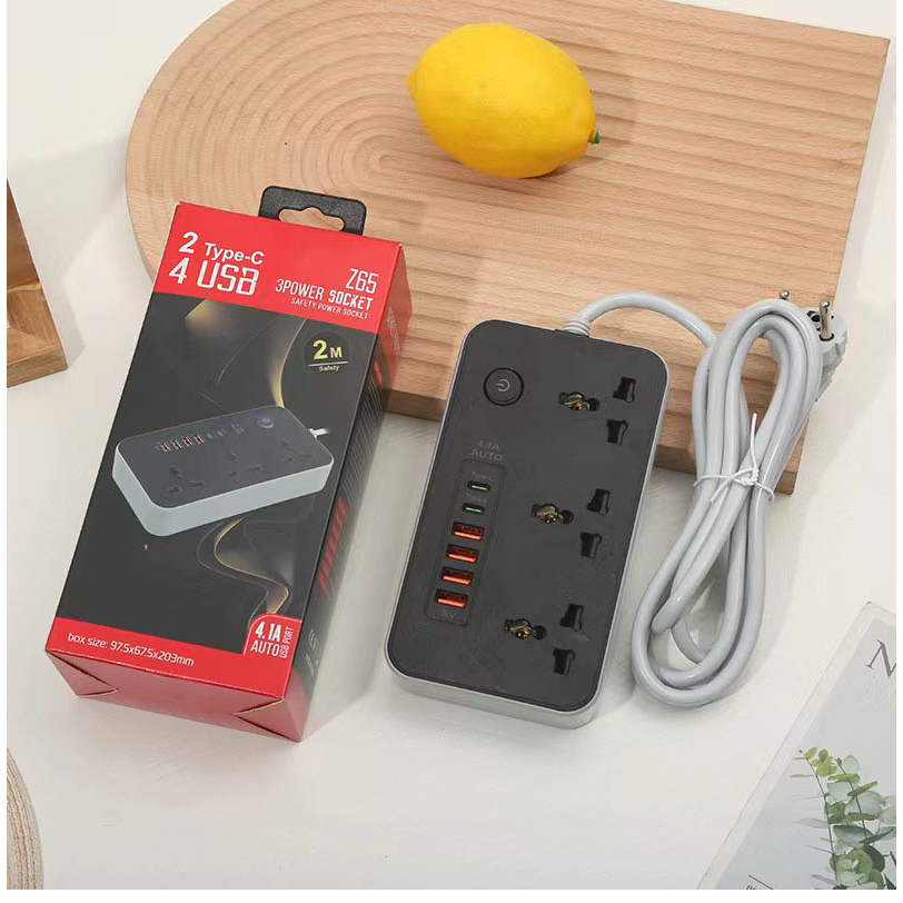 Ổ điện đa năng Power Socket Z65 an toàn chống cháy nổ - Ổ cắm điện thông minh hỗ trợ sạc nhanh ...