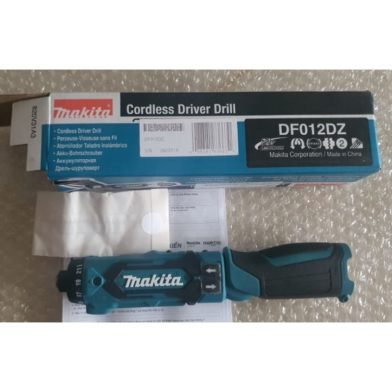 THÂN MÁY MAKITA DF012D - 7,2V. MỚI 100%. CHÍNH HÃNG | Shopee Việt Nam