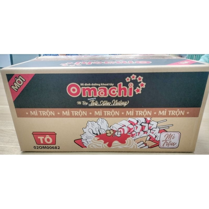 THÙNG MÌ TRỘN KHOAI TÂY OMACHI HƯƠNG VỊ THỊT XIÊN NƯỚNG ( 105G X 12 TÔ) | Shopee Việt Nam
