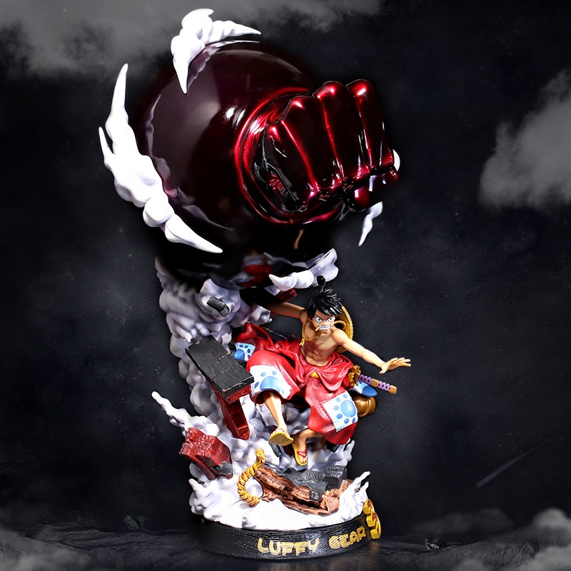(Có sẵn - 40cm) Mô hình Luffy Gear 3 khổng lồ phun sơn bóng | Shopee ...
