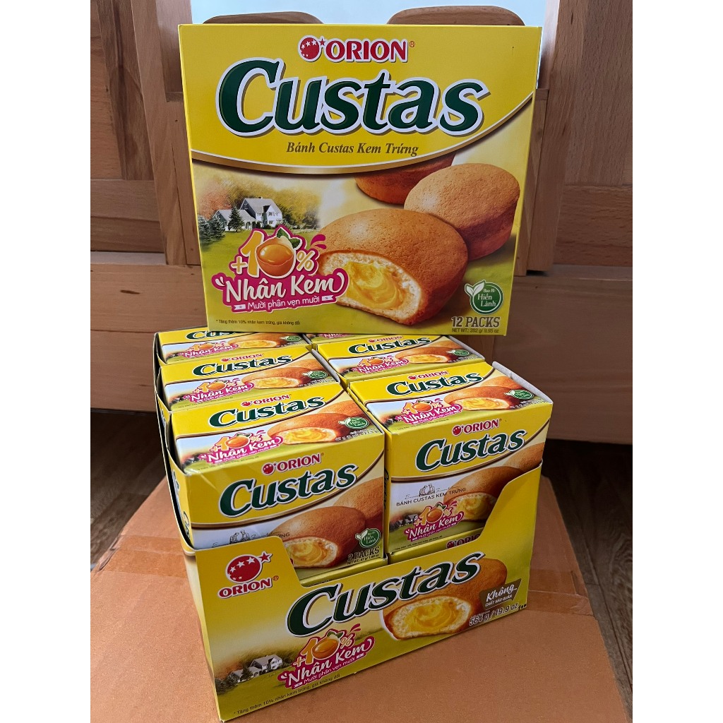 Bánh Custas hộp 282g - hộp 12 hộp nhỏ 564g | Shopee Việt Nam