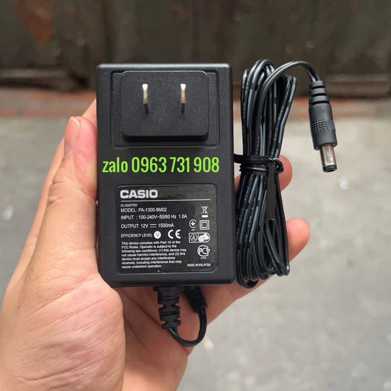 Adapter dây nguồn đàn organ Casio 12V 1500mA chính hãng | Shopee Việt Nam